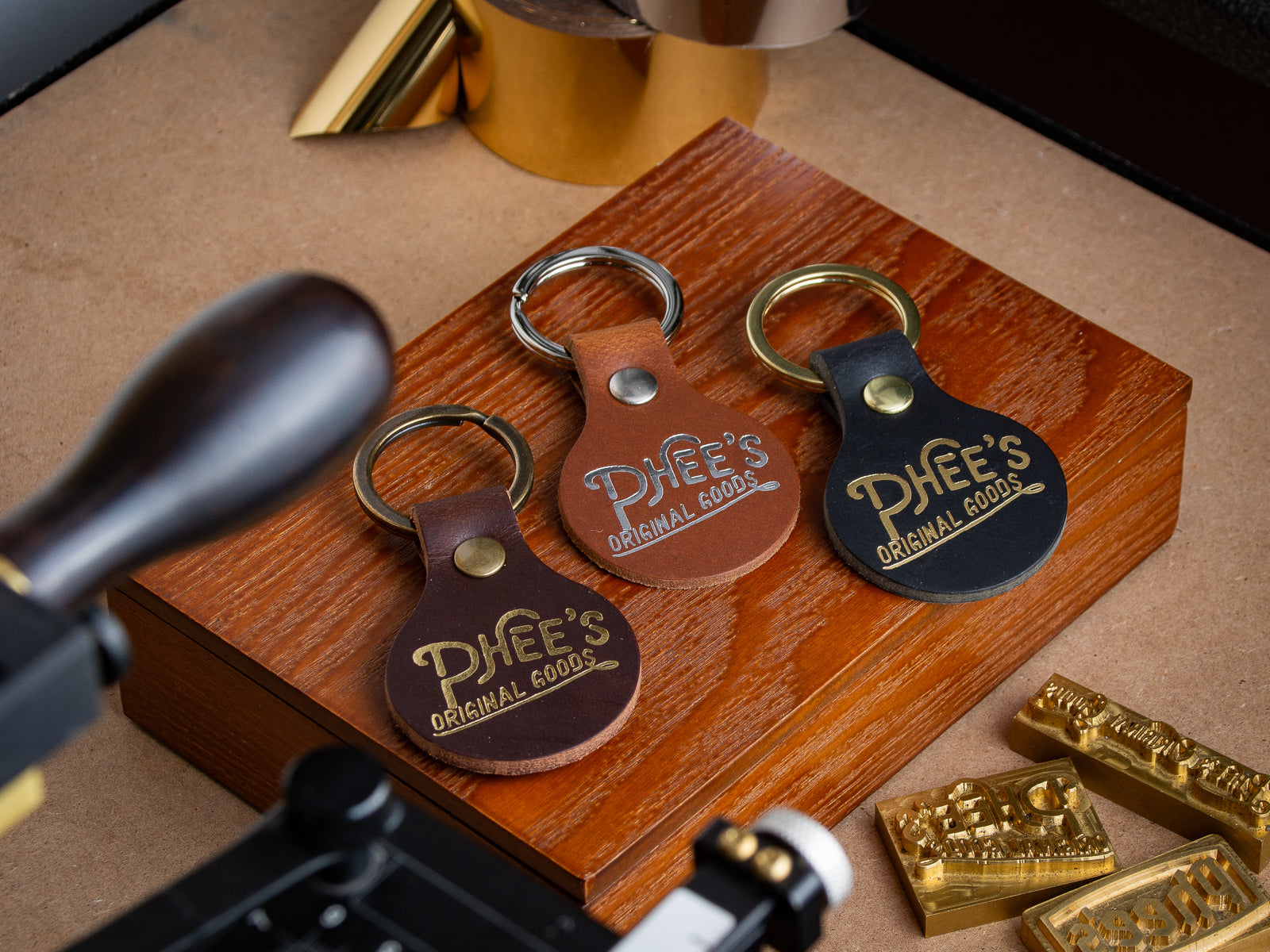 Leather Key Fob - Classic Keyring - Made In Canada