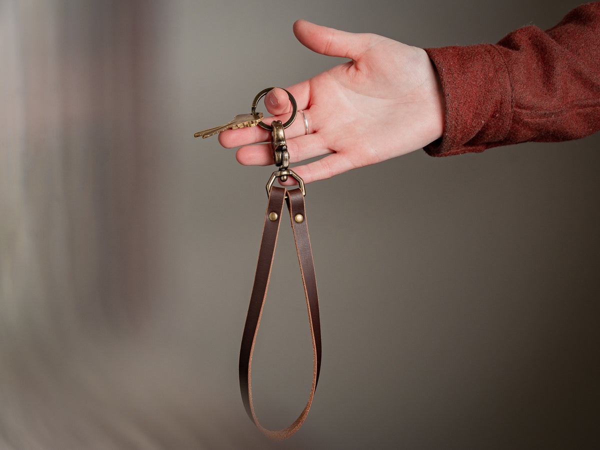 Key Lanyard - Leather Keychain - Handmade in Nova Scotia