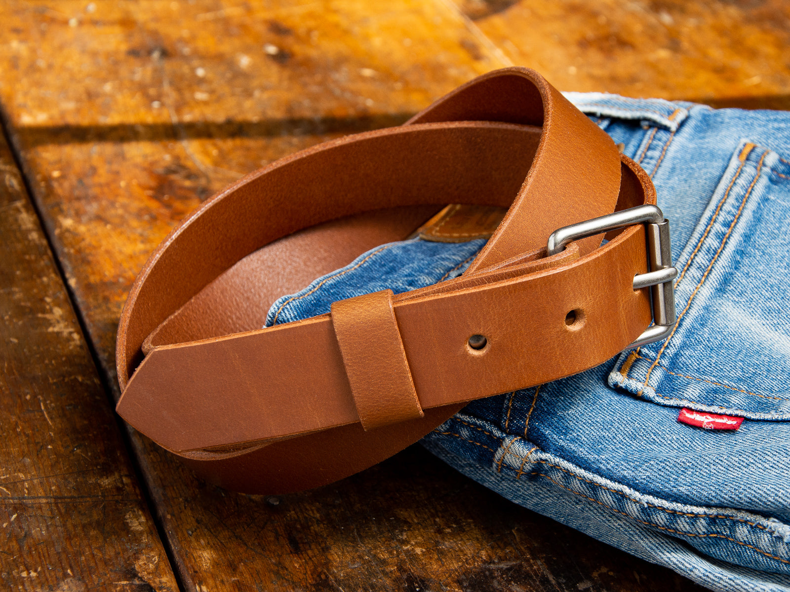 Ashfield Belt - Leather With Solid Brass Buckle - Handmade in Canada ...